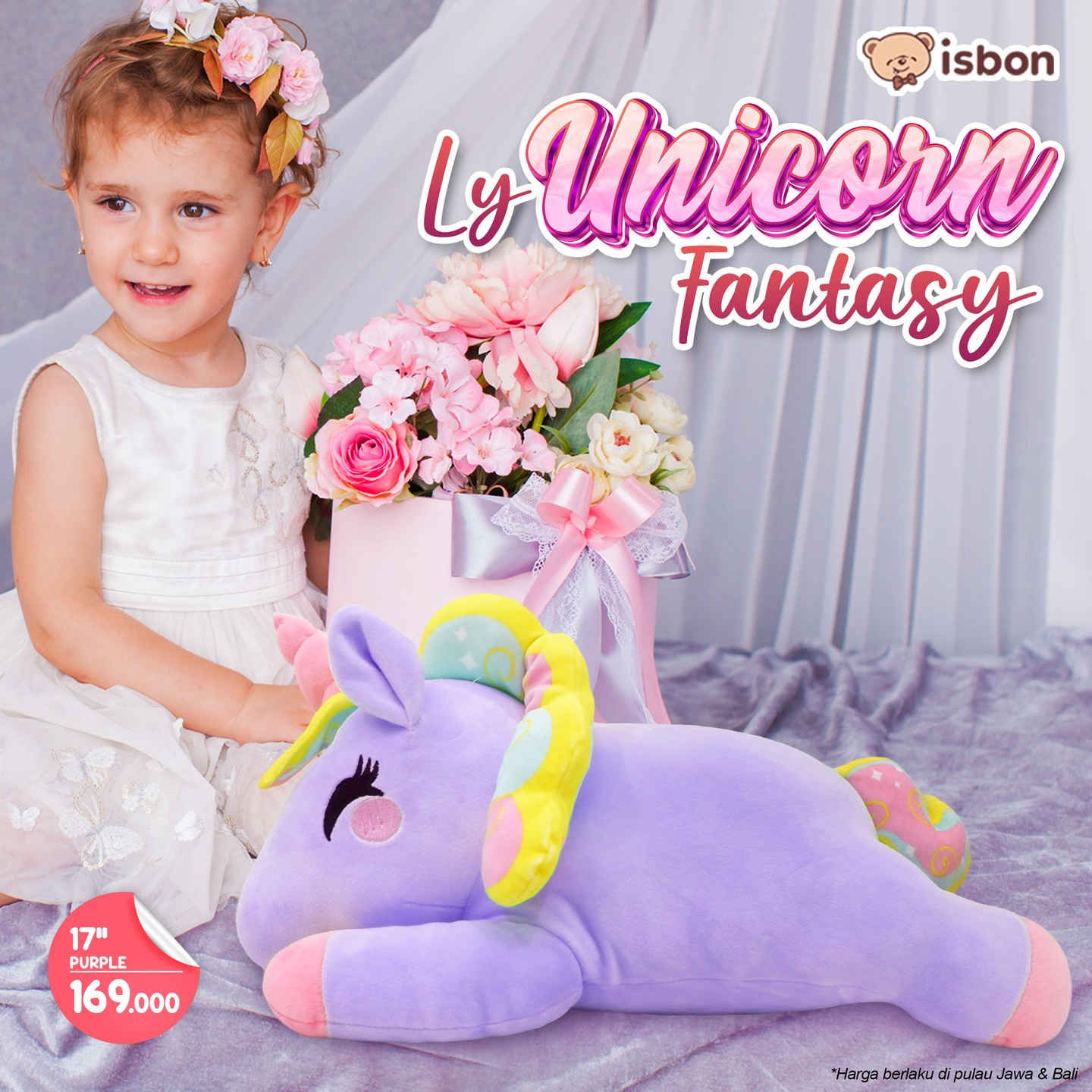 ISTANA BONEKA Kuda Cantik Ly Unicorn Fantasy 43 Cm